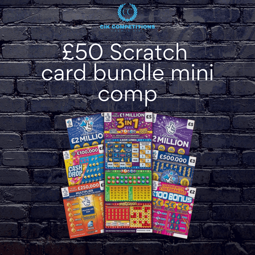 £ 50 worth of National lottery Scratch cards - CIKComps